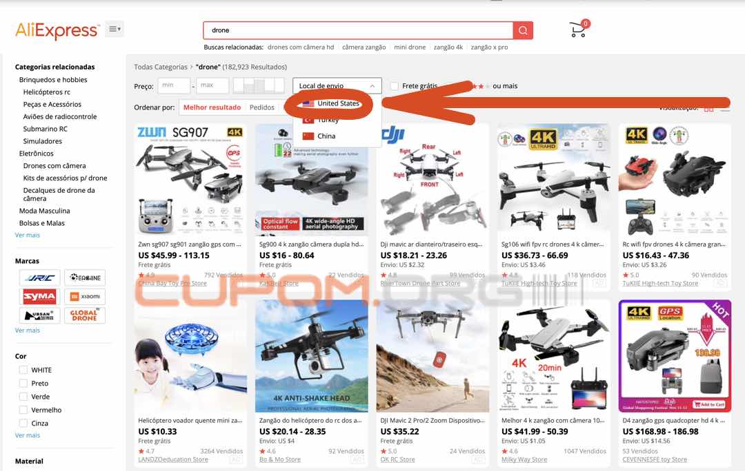 Como funciona a AliExpress?