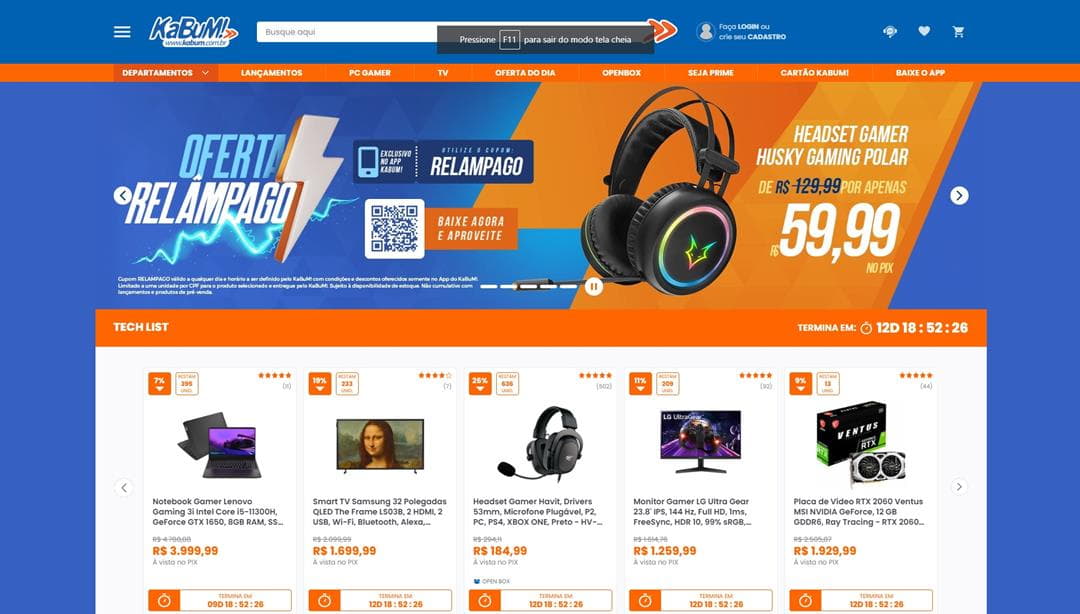10 melhores sites para comprar produtos de informática pela internet