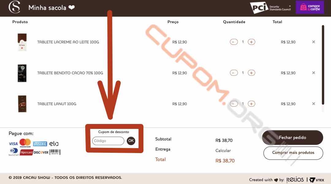 Cupom de desconto Cacau Show ⇒ 7 Códigos Novembro 2025