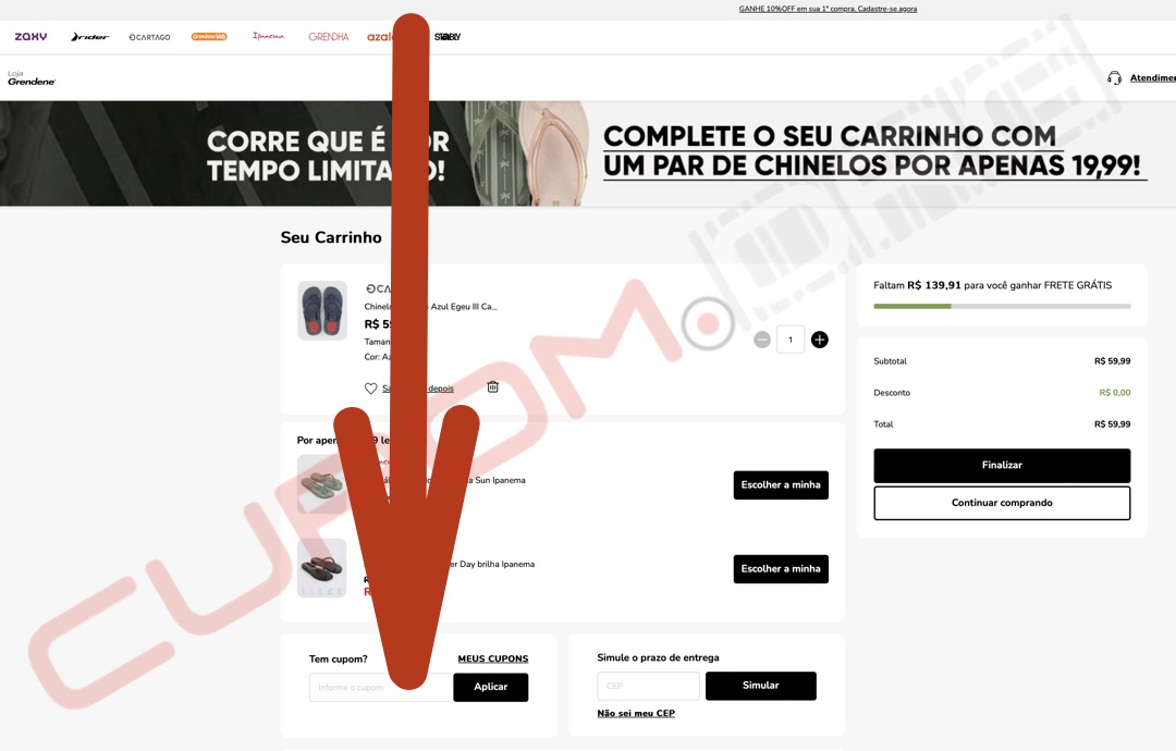 Cupom de Desconto Grendene ⇒ 8 Códigos Maio 2026