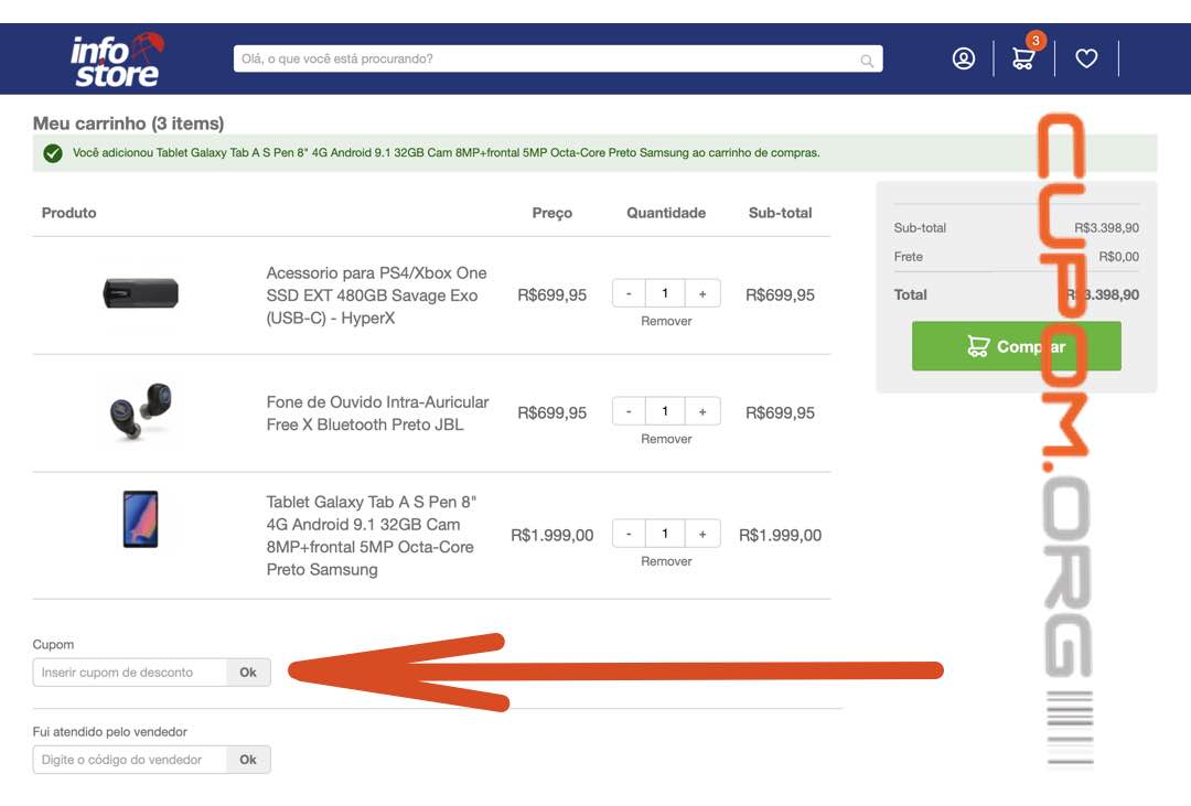 Cupom de Desconto Info Store ⇒ 11 Códigos Dezembro 2025
