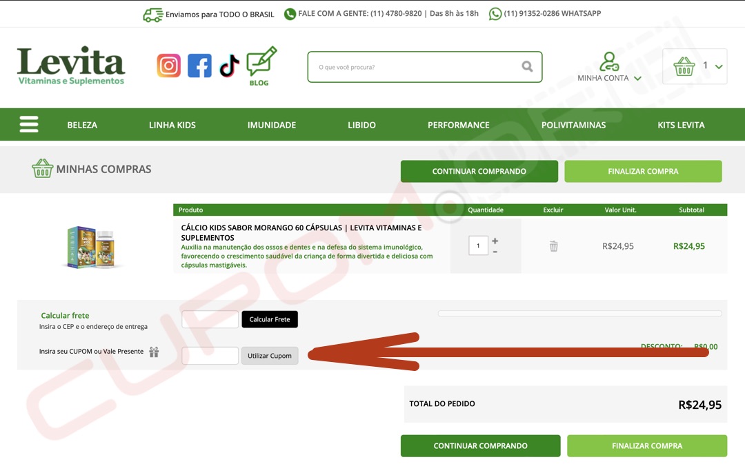 Cupom de Desconto Levita ⇒ 5 Códigos Dezembro 2025